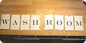 How To Antique Paper In 3 Easy Steps And New Clothes Pin Bathroom Art ...