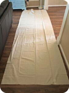 How To Make an Outdoor Cushion Cover Out Of a Drop Cloth - SimplySwider.com