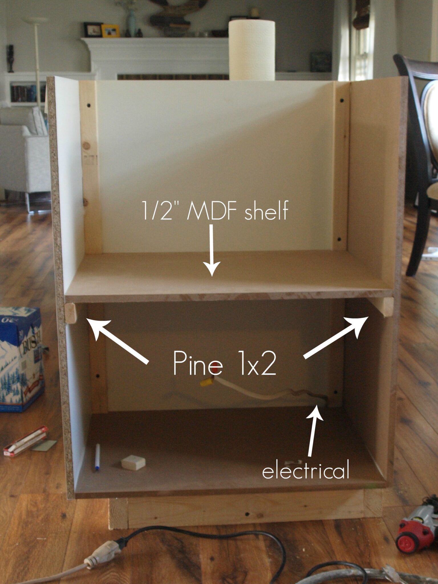 Building a custom microwave cabinet - SimplySwider.com