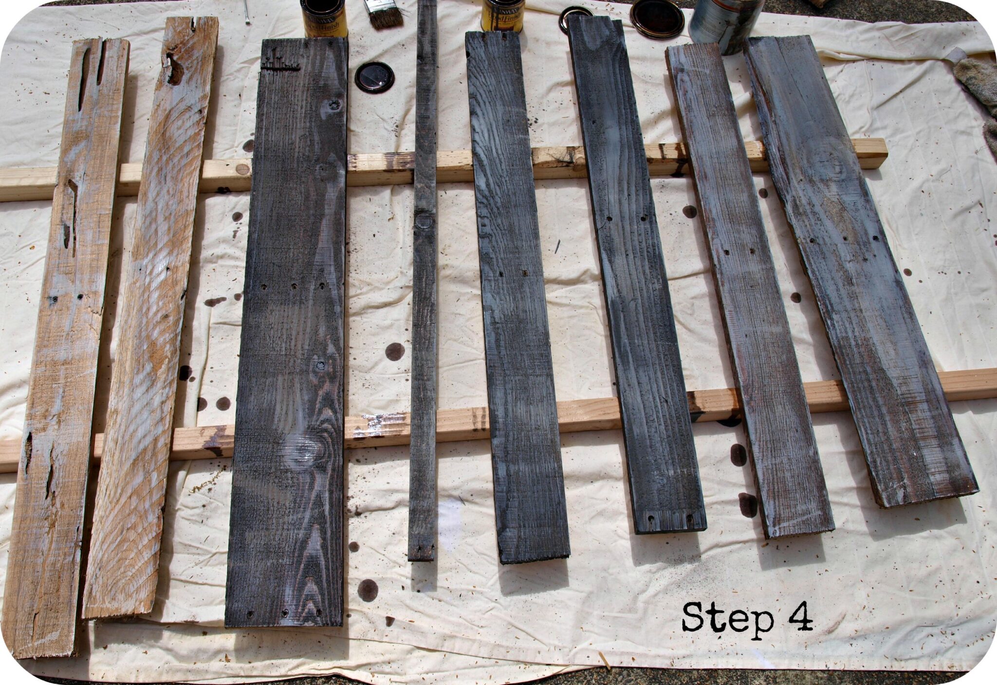 How to age wood with paint and stain - SimplySwider.com