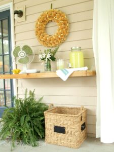 Outdoor Reclaimed Wood Floating Buffet - SimplySwider.com