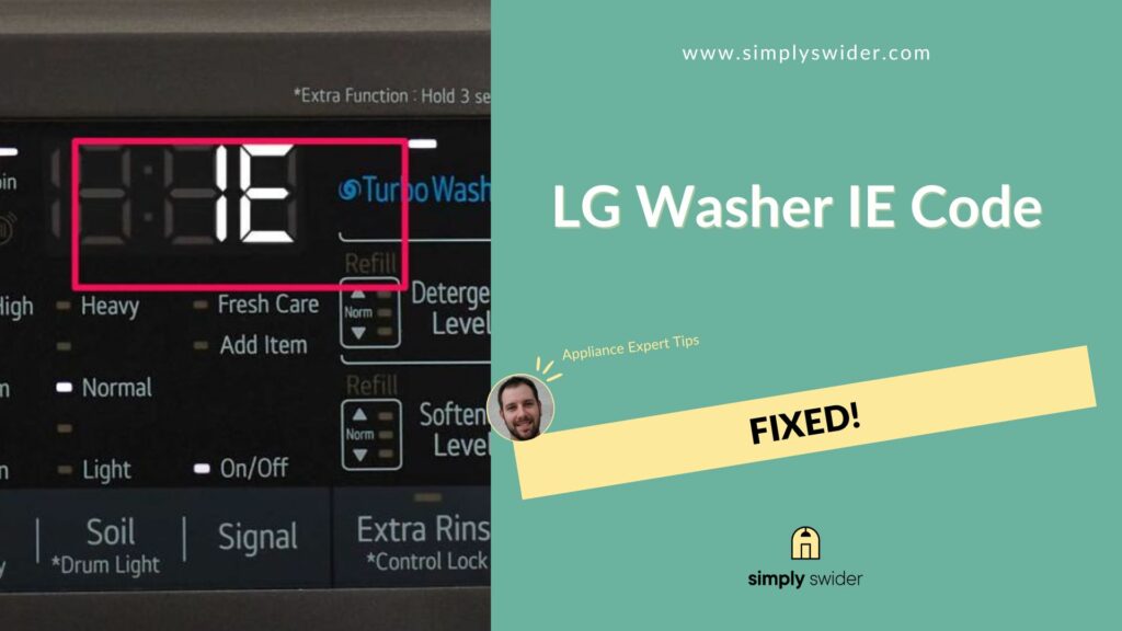 LG Washer IE Code FIXED SimplySwider LG Washer IE Code FIXED SimplySwider