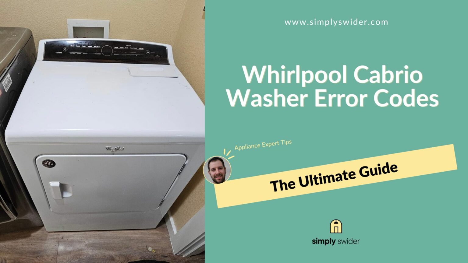 Resolving 12 Common Whirlpool Cabrio Washer Error Codes - SimplySwider.com